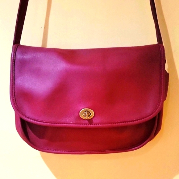 Coach | Bags | Coach Red Leather Vintage Bag | Poshmark